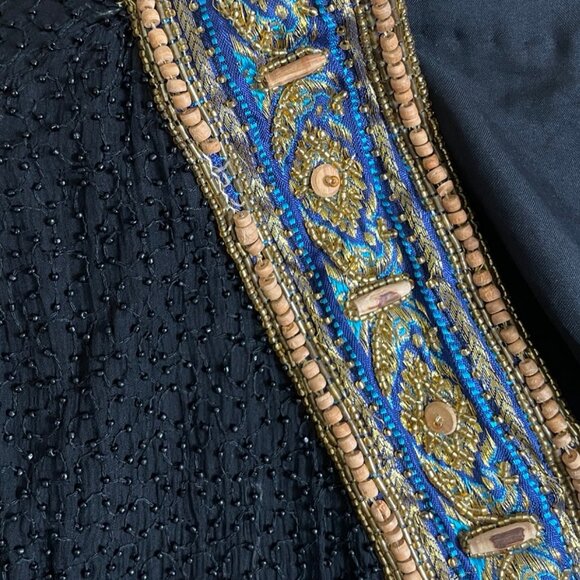 Judith Ann Creations | Jackets & Coats | Vintage Beaded Silk Long ...